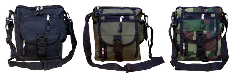 Mens Military Combat Army Travel Shoulder Bag Surplus Messenger Zip ...