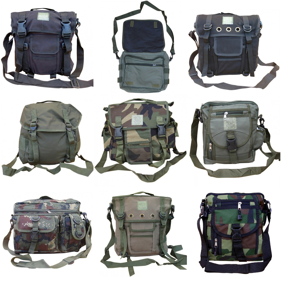 Mens Army Combat Military Travel Shoulder Bags Belts Money Pouches ...