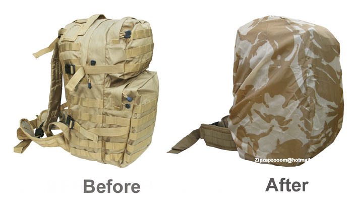 Military Army Combat Surplus Rucksack Cover Pack Waterproof Desert Camo ...