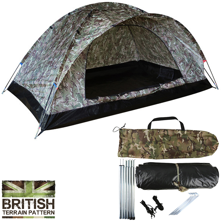 Combat Army Ranger Military 2 Men Lightweight Dome Tent BTP Camo ...