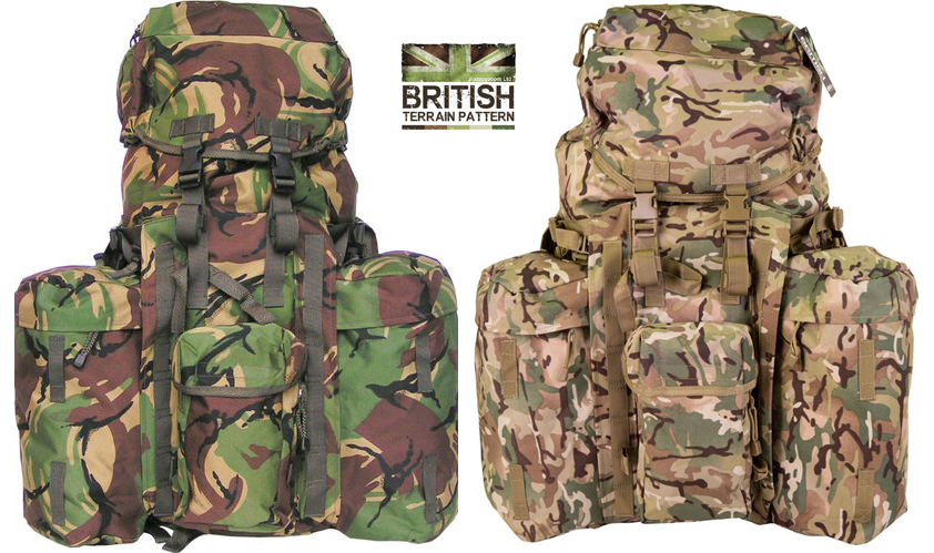 Full Size British Military Army Combat Rucksack Bag Bergen 120L Pack+ ...
