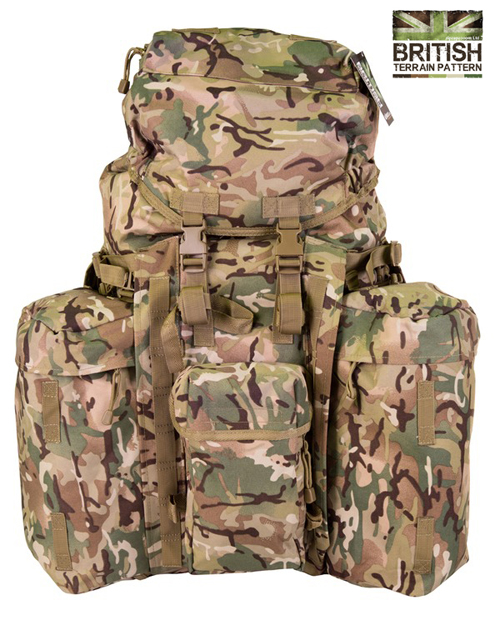 Full Size British Military Army Combat Rucksack Bergen 120L BTP Pack ...